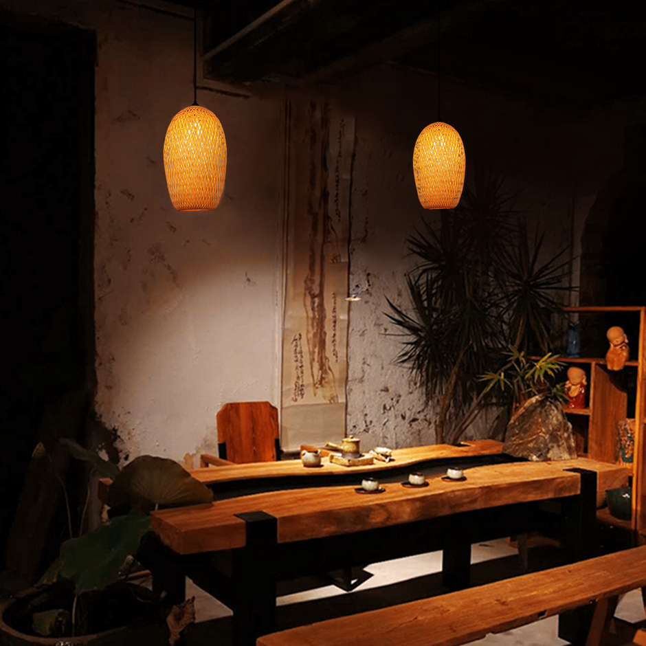Lustres de Bambu e Pendentes Rústicos com Envio Rápido – Vossa Casa